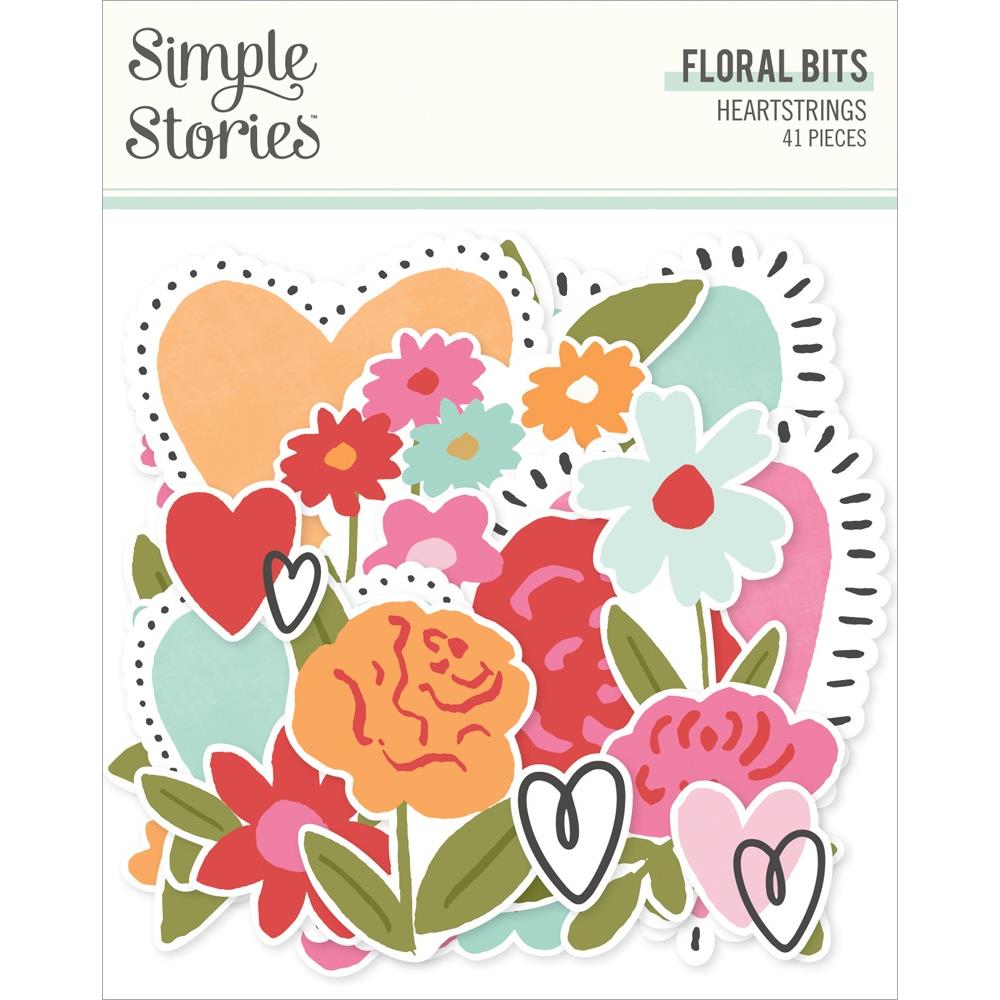 Simple Stories – Heartstrings – Floral Bits – ScrapBoutique